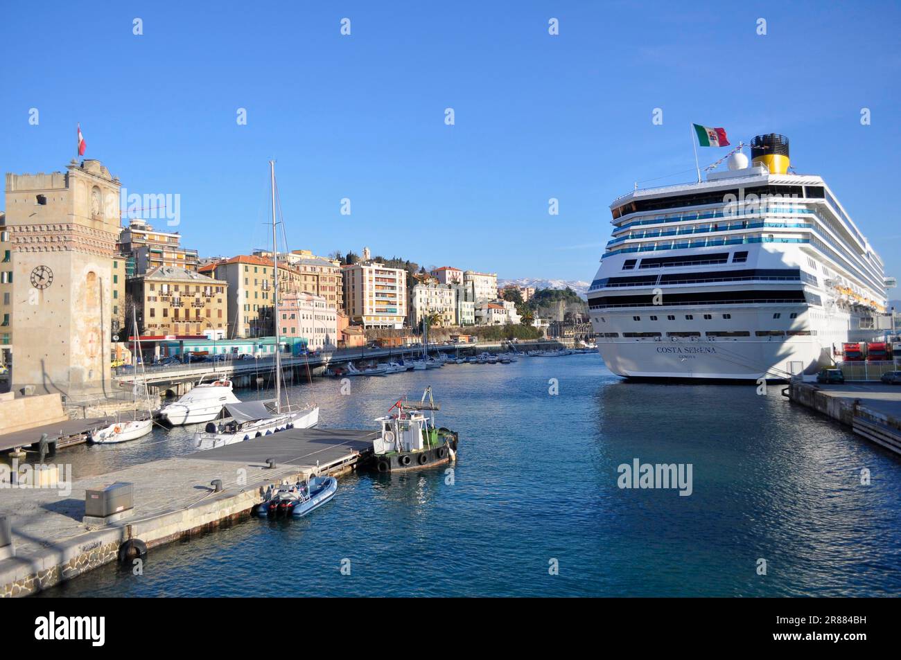 Cruise ship Costa Serena in port in Savona Stock Photo - Alamy