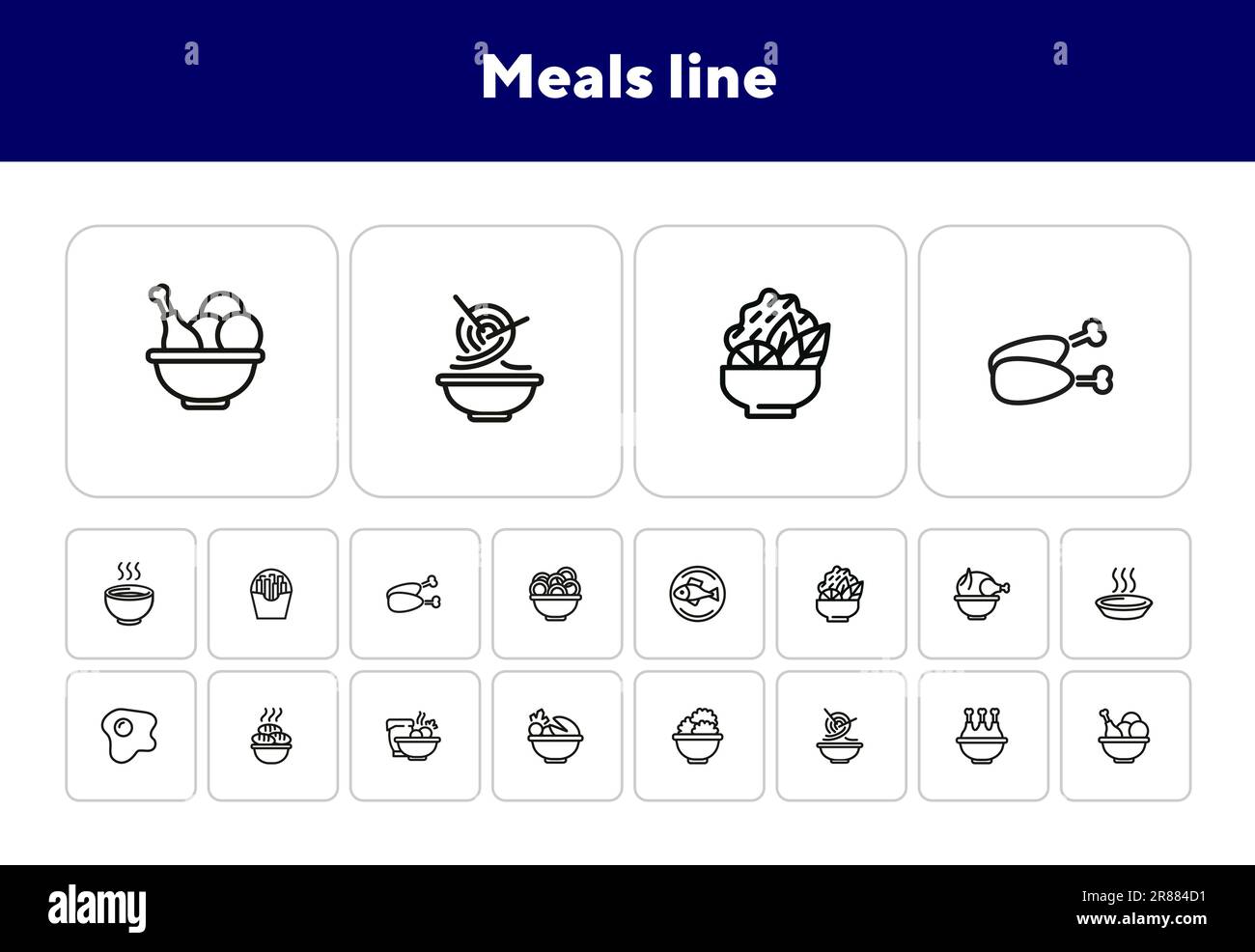Menu for cafe spaghetti and omelet hi-res stock photography and images ...