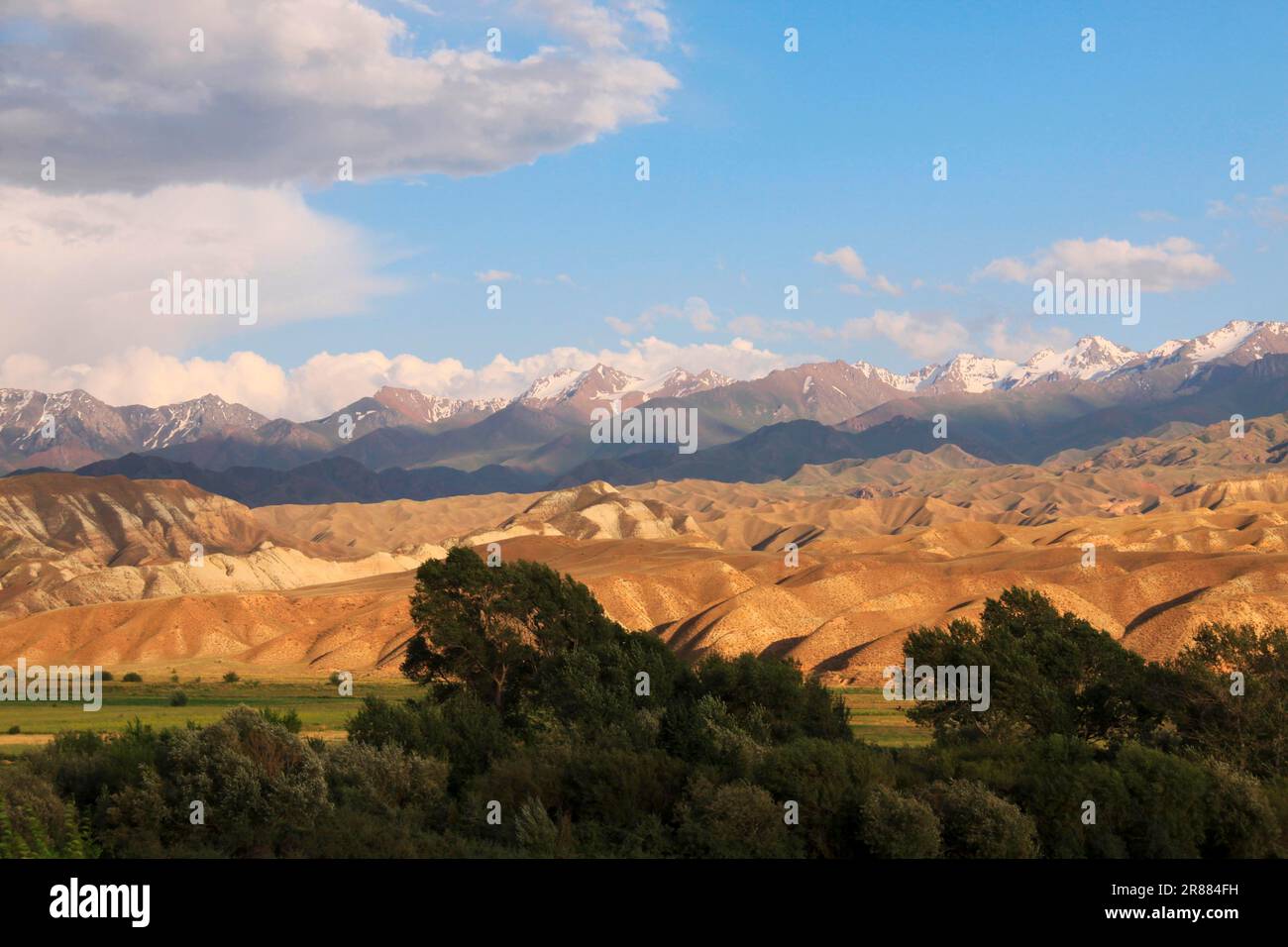 Landscape in the north-western Tian Shan Mountains near Chayek ...