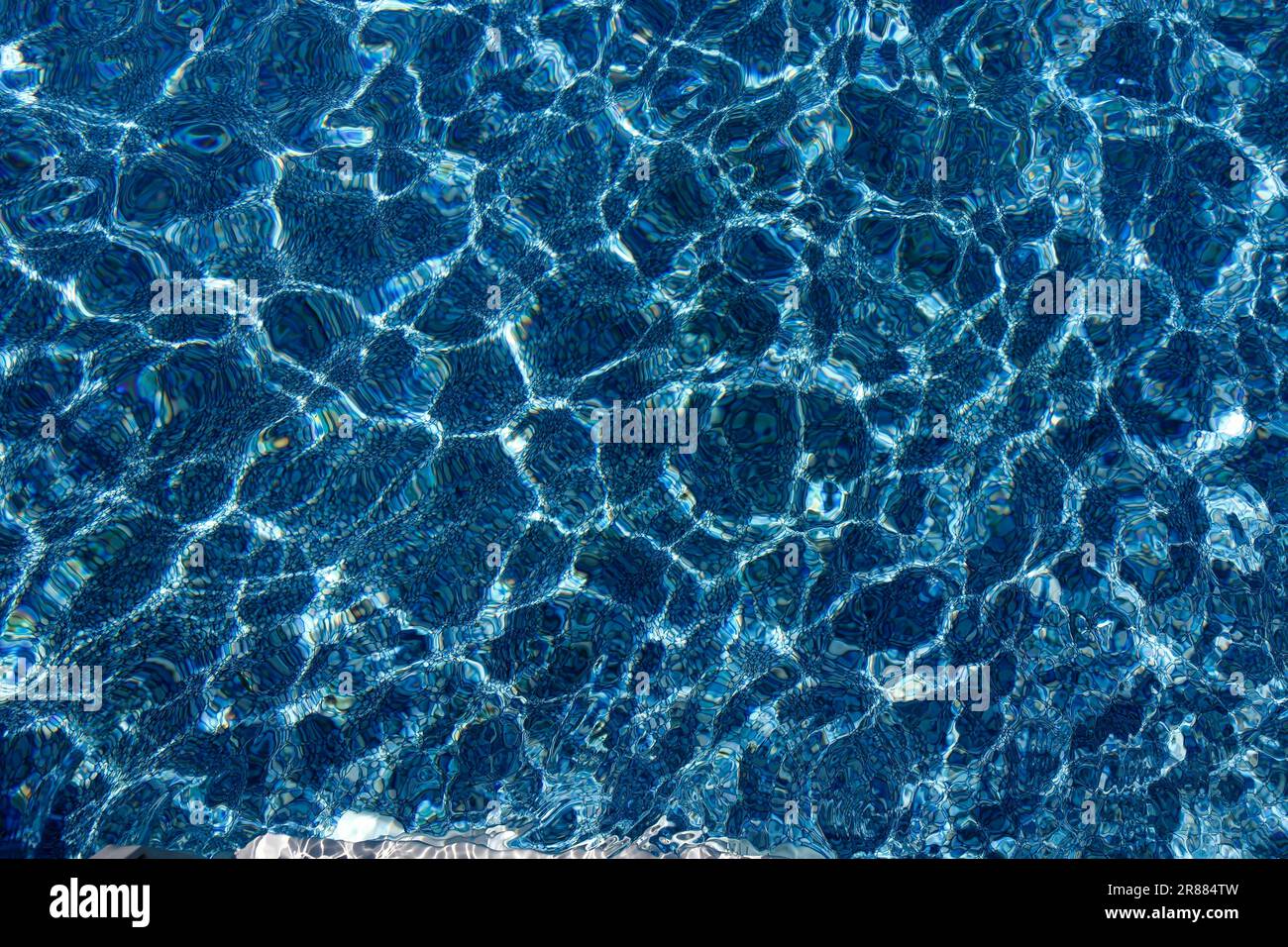Swimming pool, water surface with reflections, wallpaper Stock Photo ...