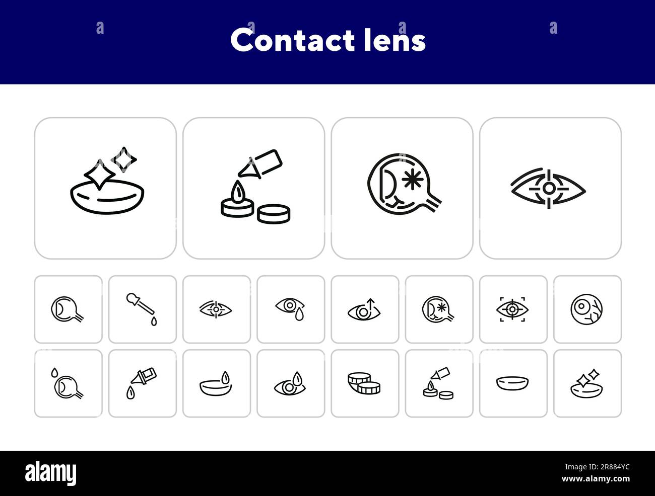 Contact solution bottle Stock Vector Images - Alamy