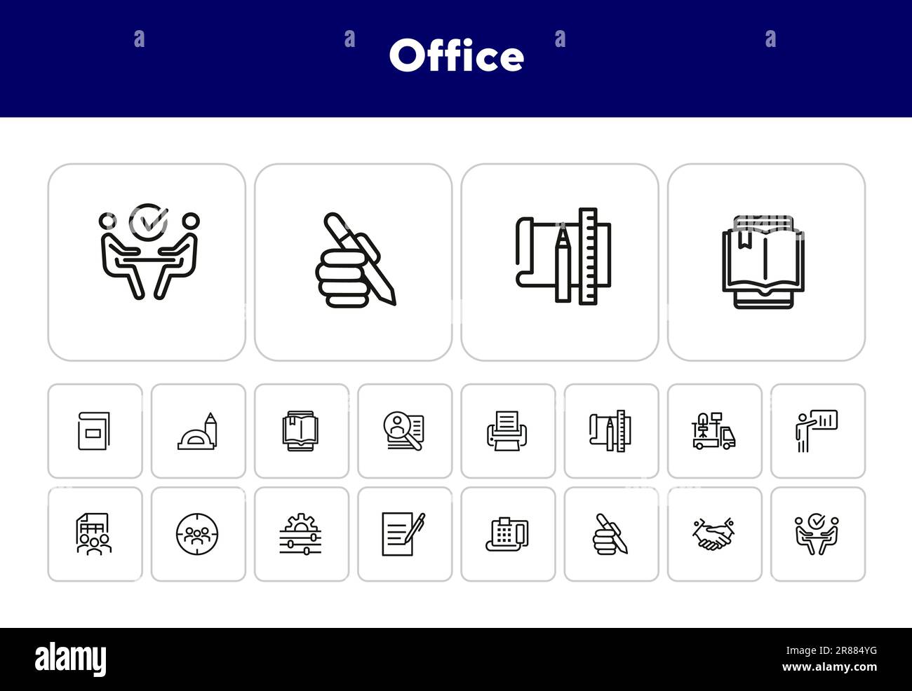 Office pictogram Stock Vector Images - Alamy