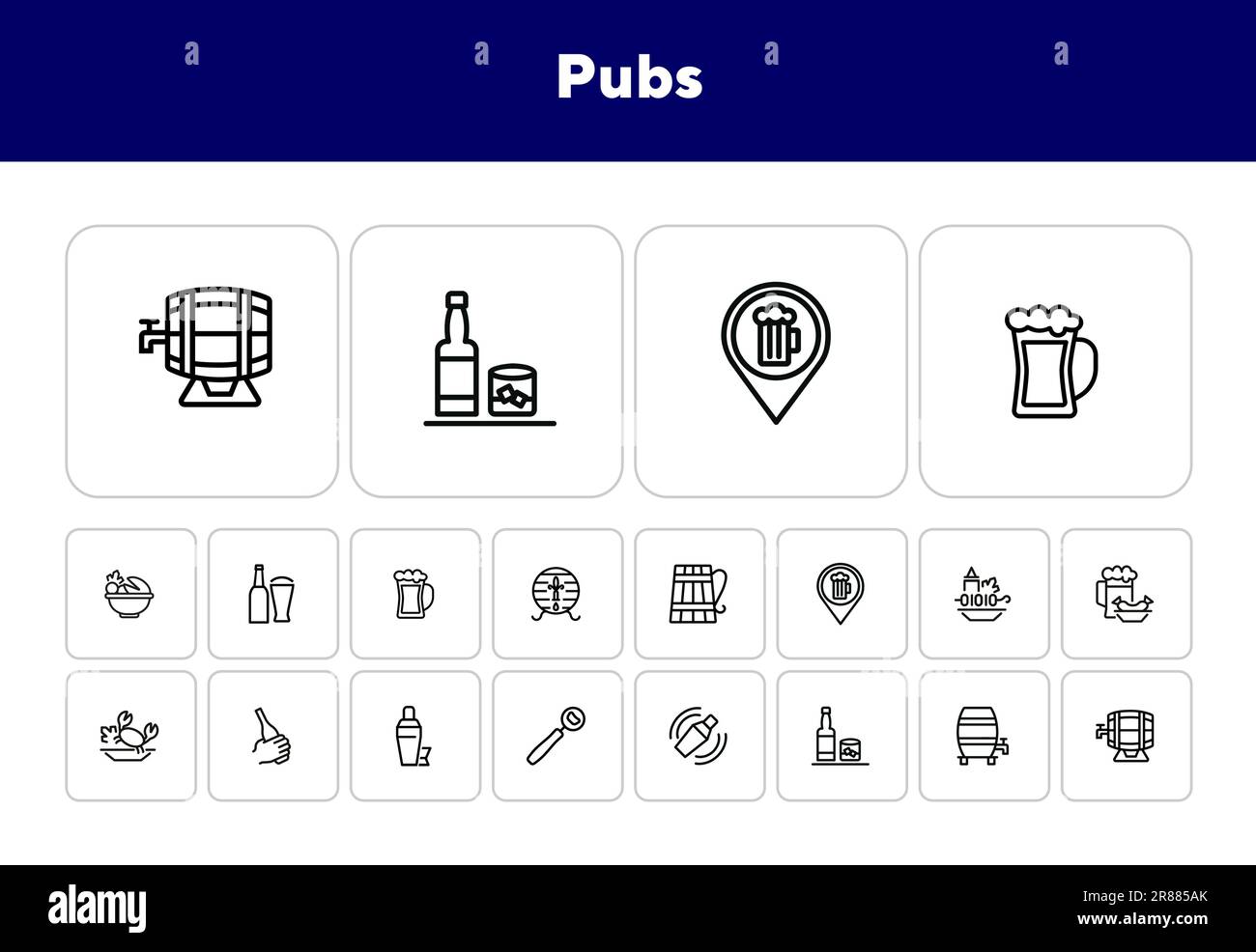 Pubs sign Stock Vector Images - Alamy