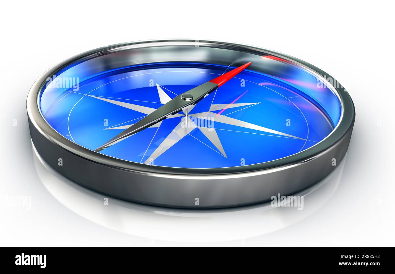 high resolution rendering of a compass Stock Photo - Alamy