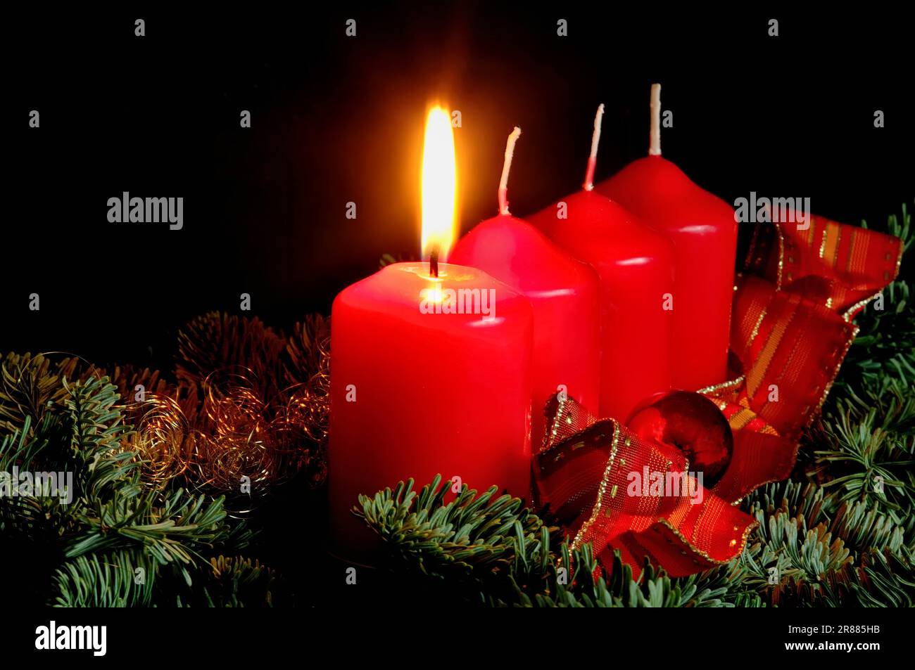 Advent flower arrangement, advent, 1st advent, first, advent, candle ...