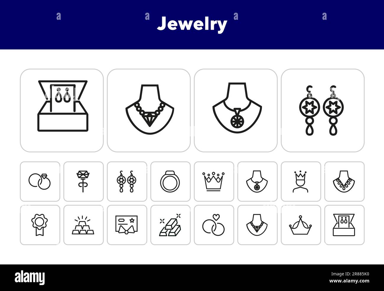 Earing set Stock Vector Images - Alamy