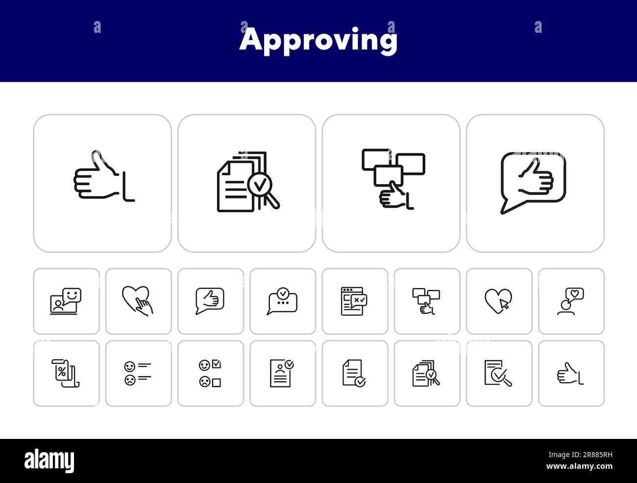 Approving sign Stock Vector Images - Alamy