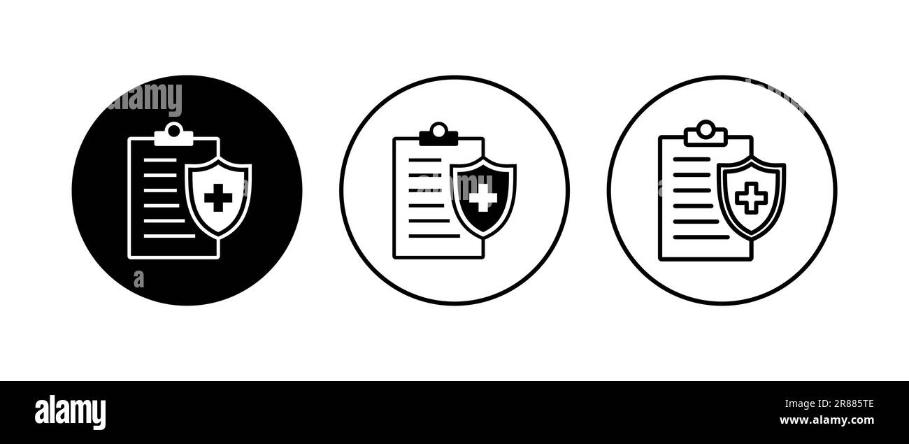 Medical insurance icon set. health insurance icon Stock Vector Image ...