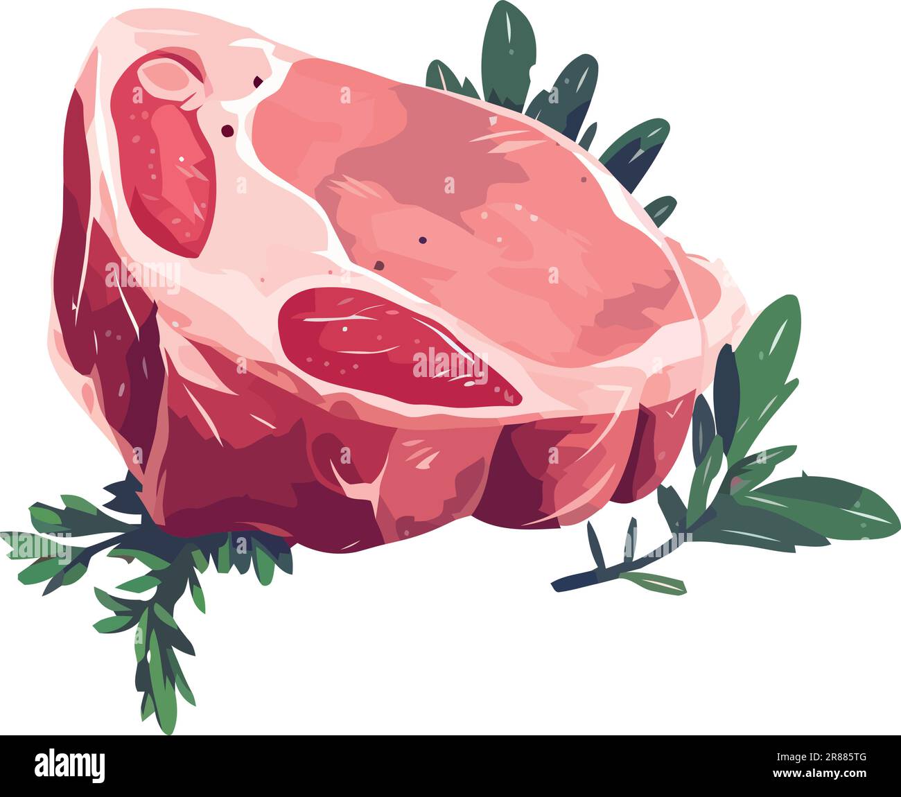Freshly grilled pork chop, a gourmet meal Stock Vector Image & Art - Alamy
