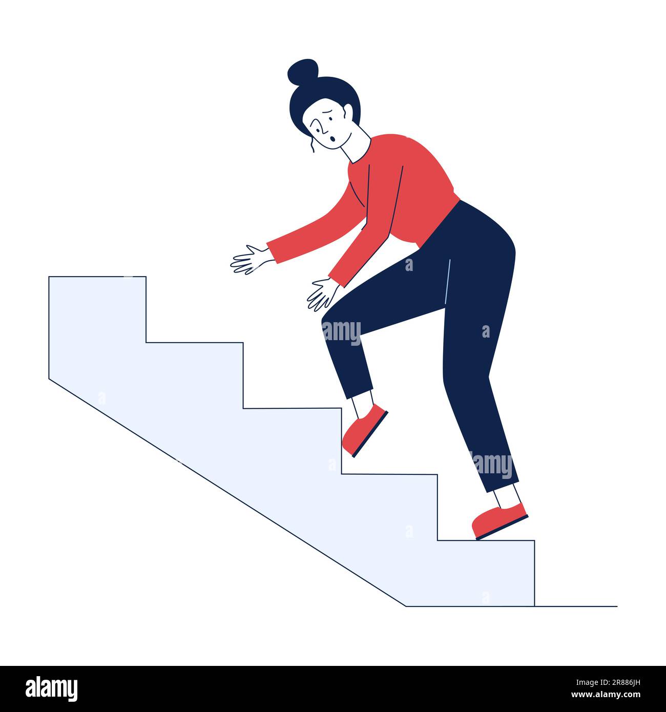 Clumsy woman Cut Out Stock Images & Pictures - Alamy