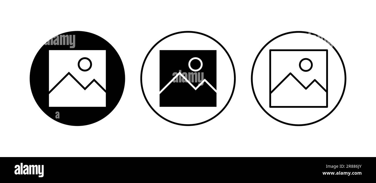 Picture icon set. photo gallery icon symbol Stock Vector Image & Art ...