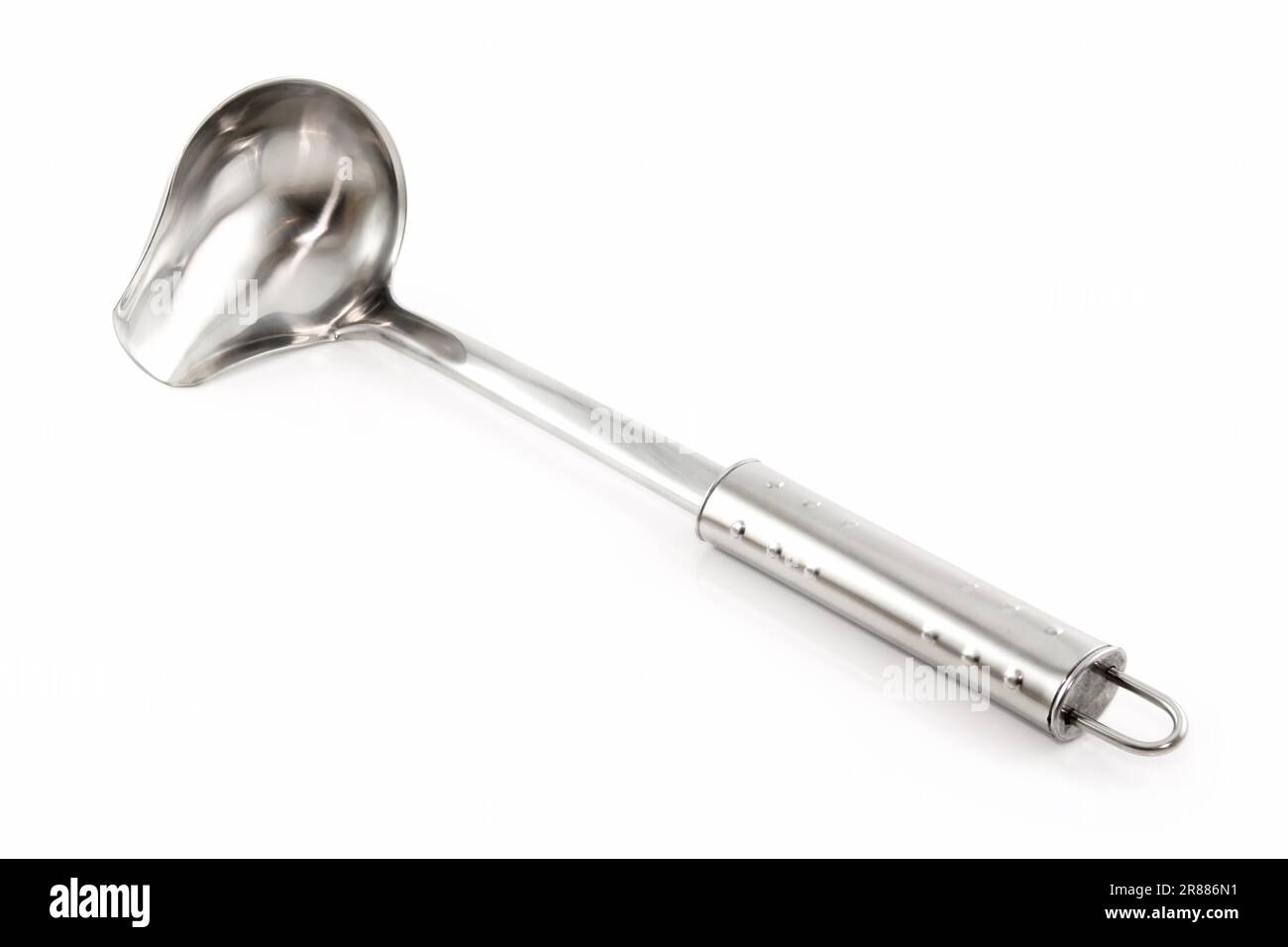 Kitchen Utensils (Ladle) Isolated on White Background Stock Photo - Alamy