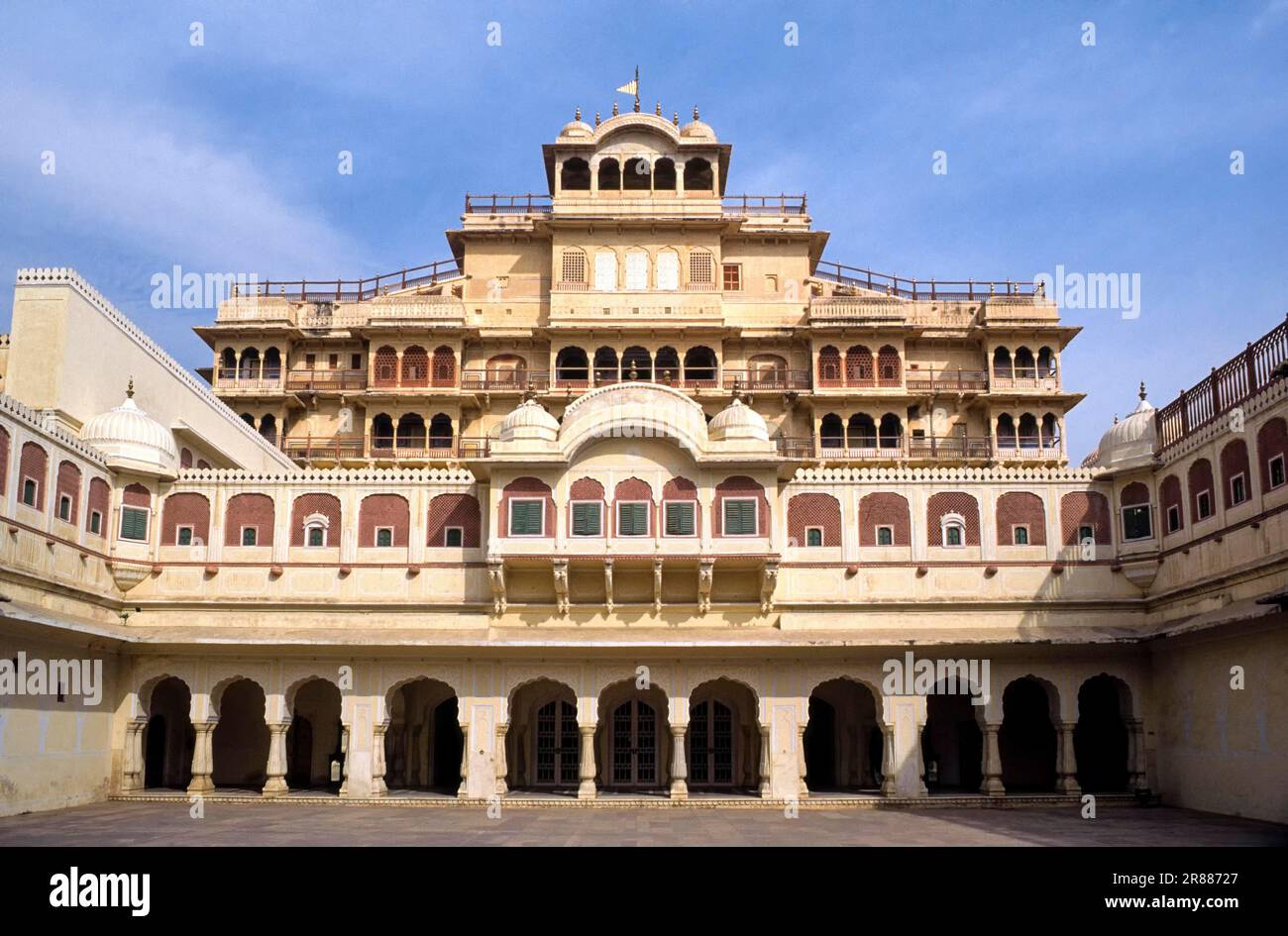 Chandra Mahal (Moon Palace) in City Palace, Jaipur, Rajasthan, India ...