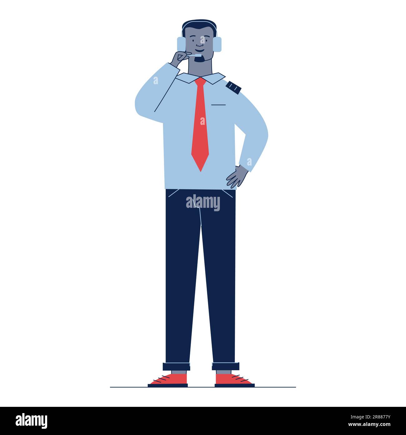 Pilot headset Stock Vector Images - Alamy