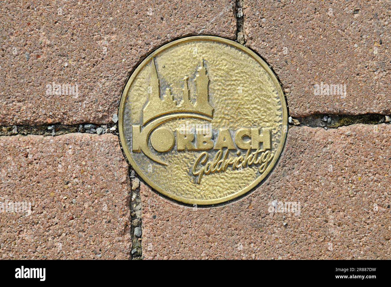 Sign for places of interest, Korbach Goldrichtig, Korbach, Hesse ...