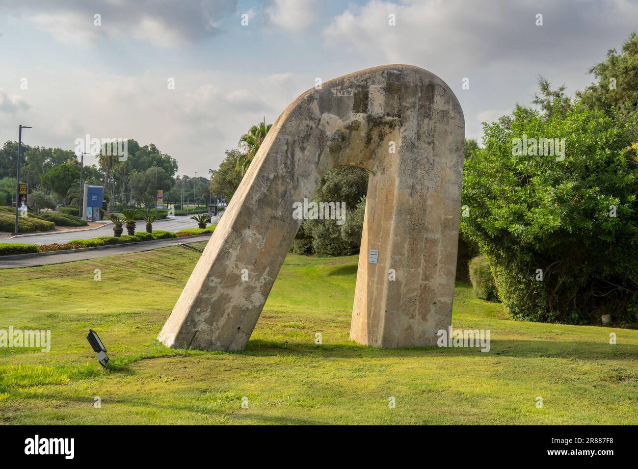 Caesarea, Israel - August 4th, 2022: The environmental sculpture ...