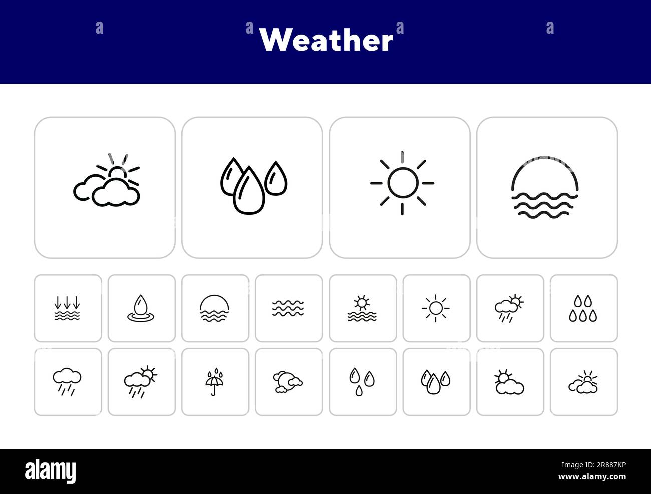 Full moon line cloud Stock Vector Images - Alamy