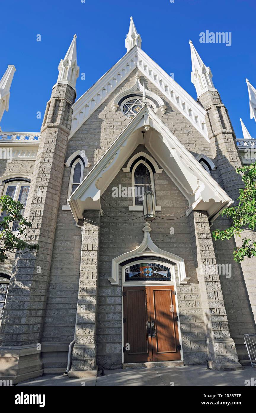 Assembly hall of temple square hi-res stock photography and images - Alamy