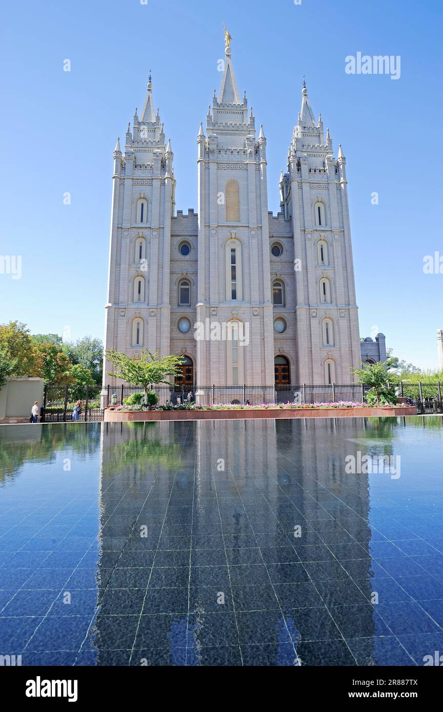 Salt Lake Temple, Temple Square, Salt Lake City, Utah, USA, Mormon ...