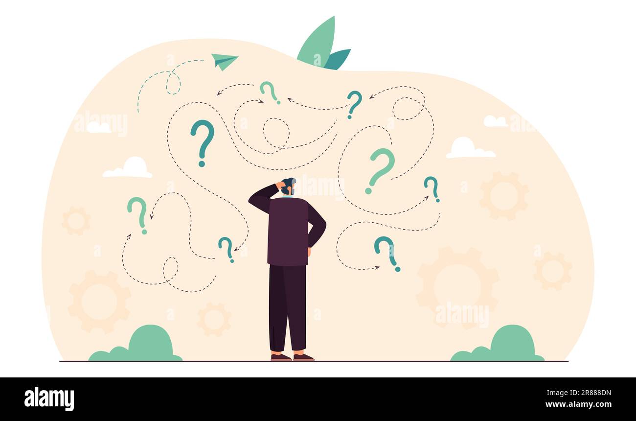 Business person making right decision among different options Stock ...