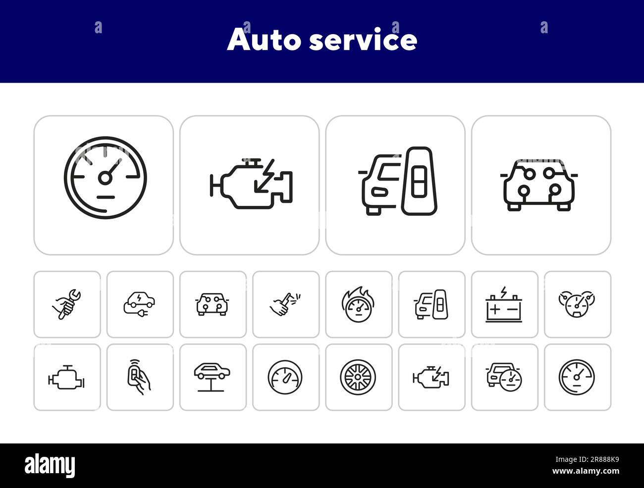 Auto service icon Stock Vector Image & Art - Alamy