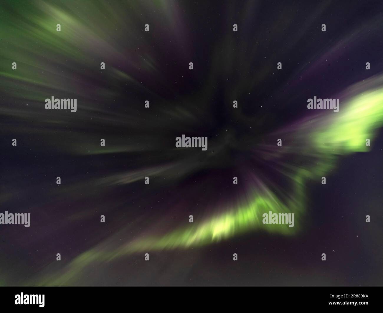Northern Lights (Aurora borealis), the constellation of the Big Dipper ...