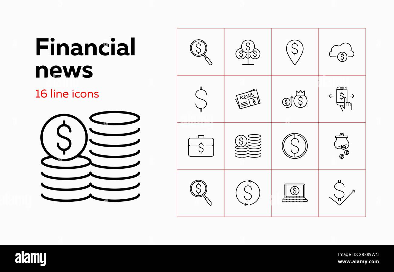 Online business news graph Cut Out Stock Images & Pictures - Alamy