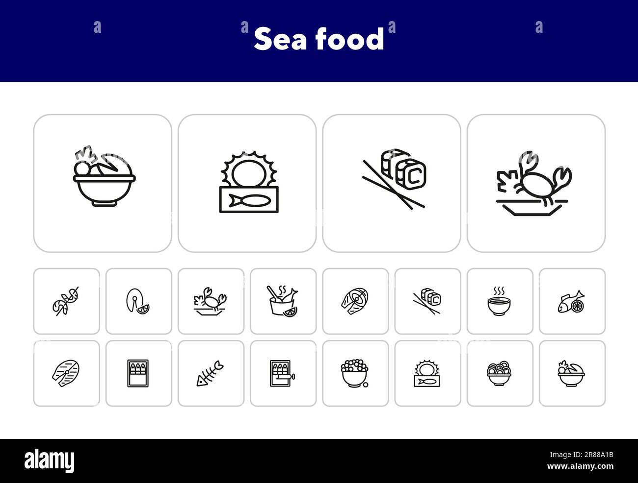 Tinned shrimp Stock Vector Images - Alamy