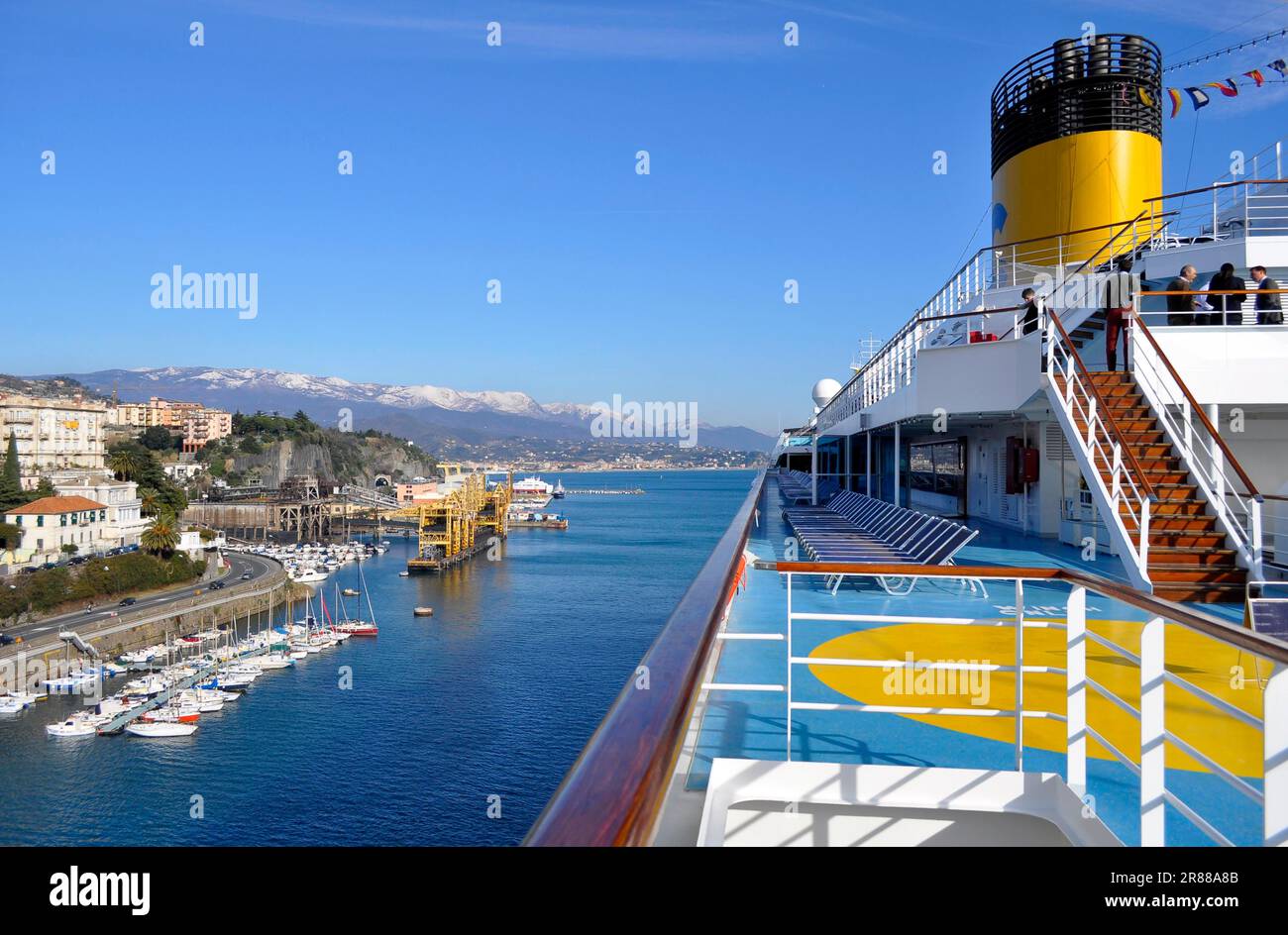 Cruise ship Costa, Serena in port in Savona Stock Photo - Alamy
