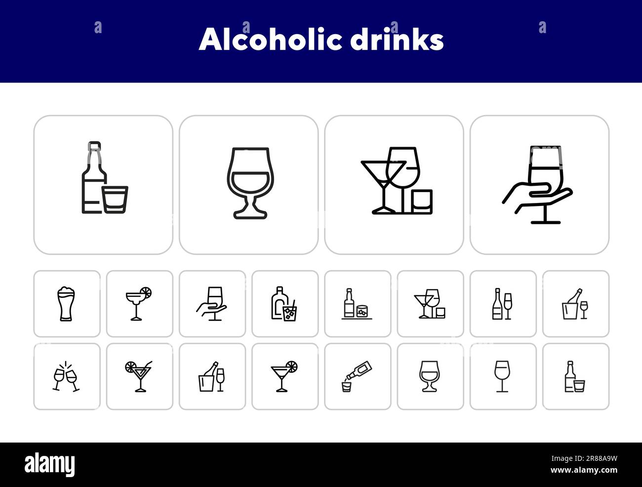 Alcoholic beverage pouring Stock Vector Images - Alamy