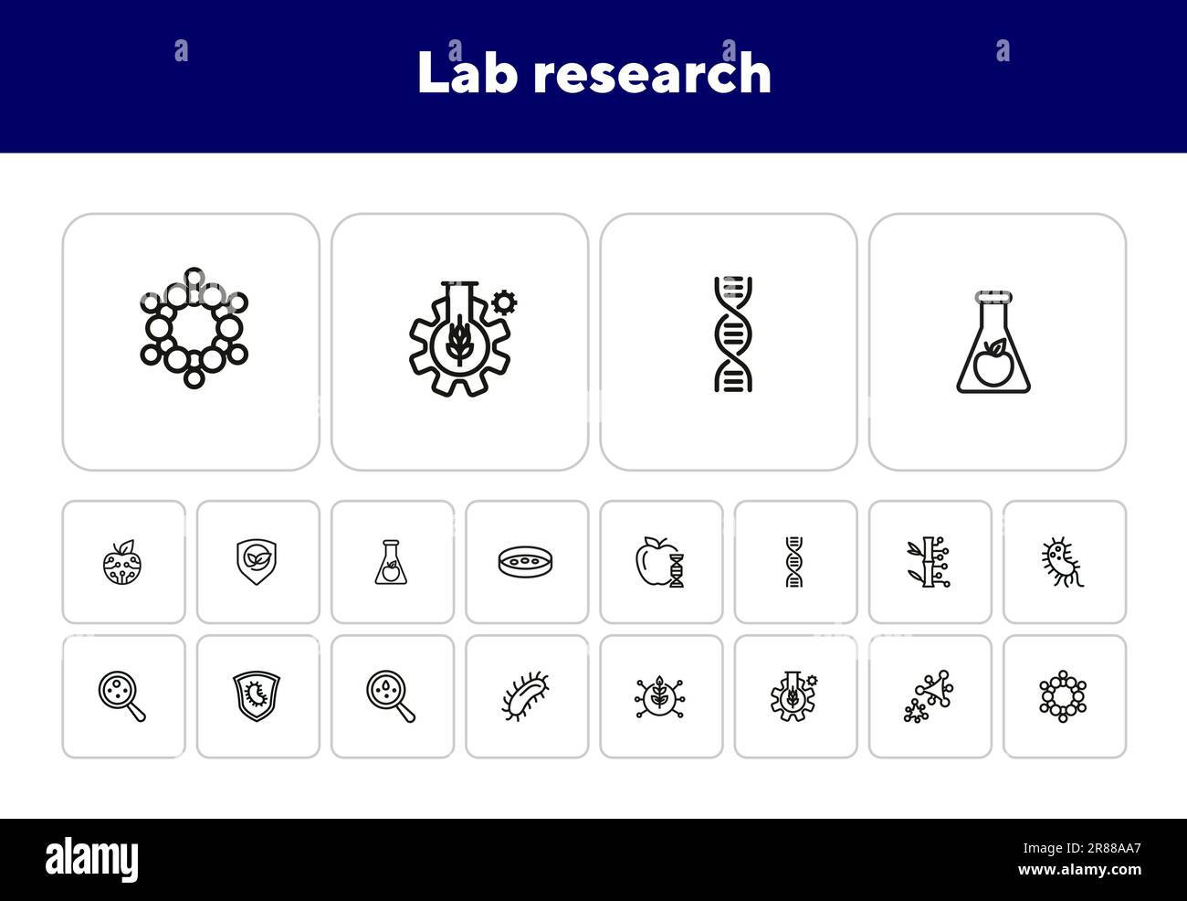 Dna flask icon simple hi-res stock photography and images - Alamy