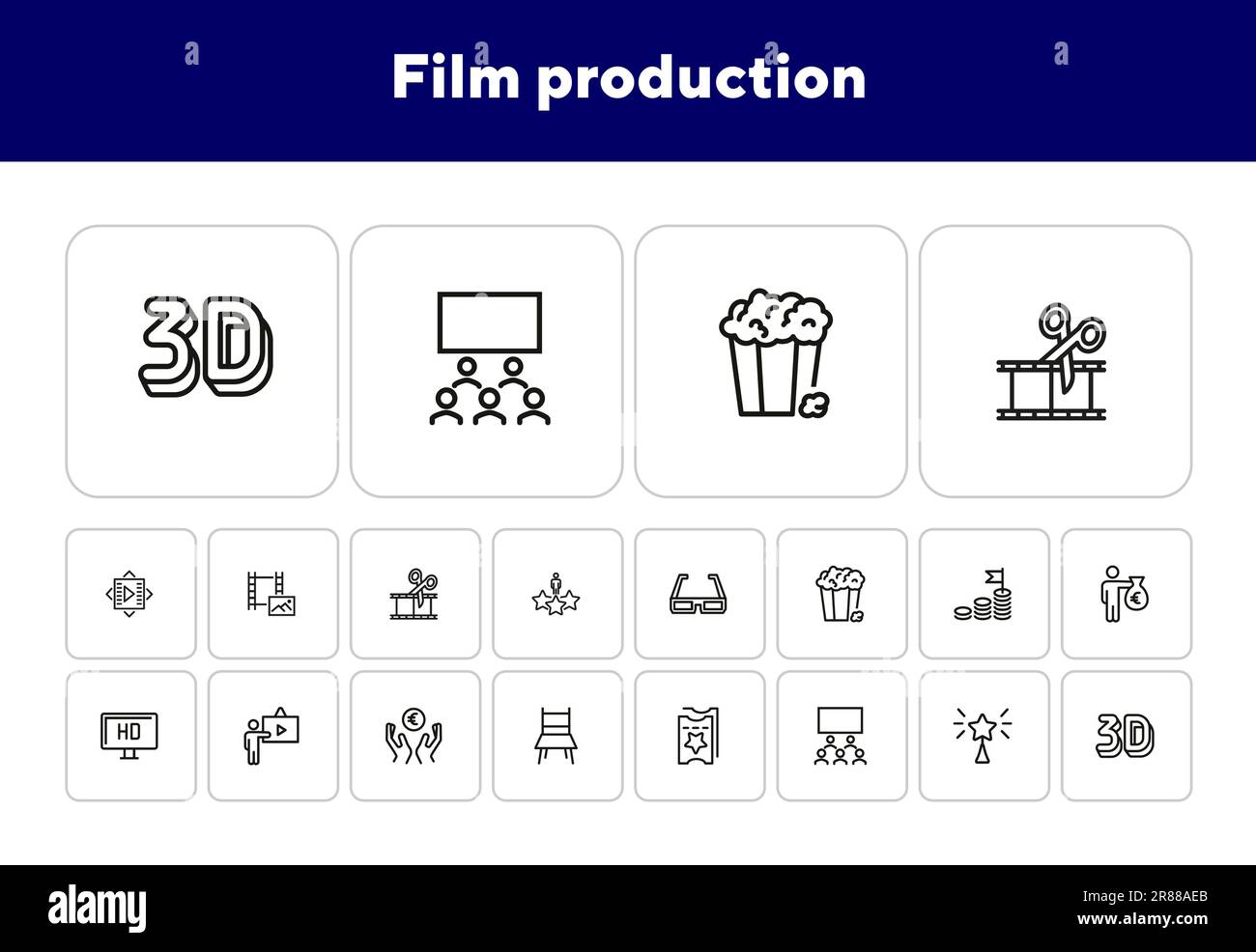 First night film Stock Vector Images - Alamy