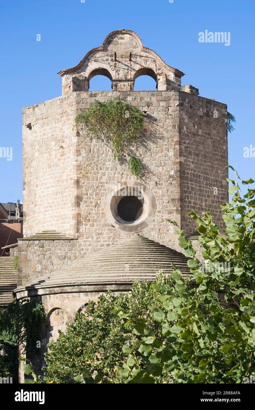 Church of Sant Pau del Camp, El Raval district, Barcelona, Catalonia ...