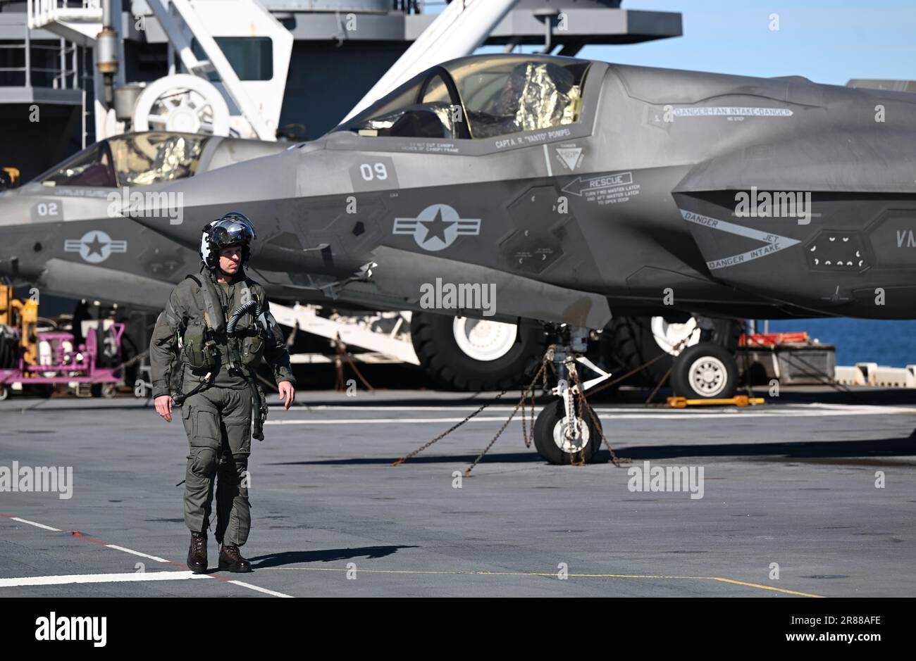 Brisbane, Australia. 20th June, 2023. A F-35B Lightning pilot Captain ...
