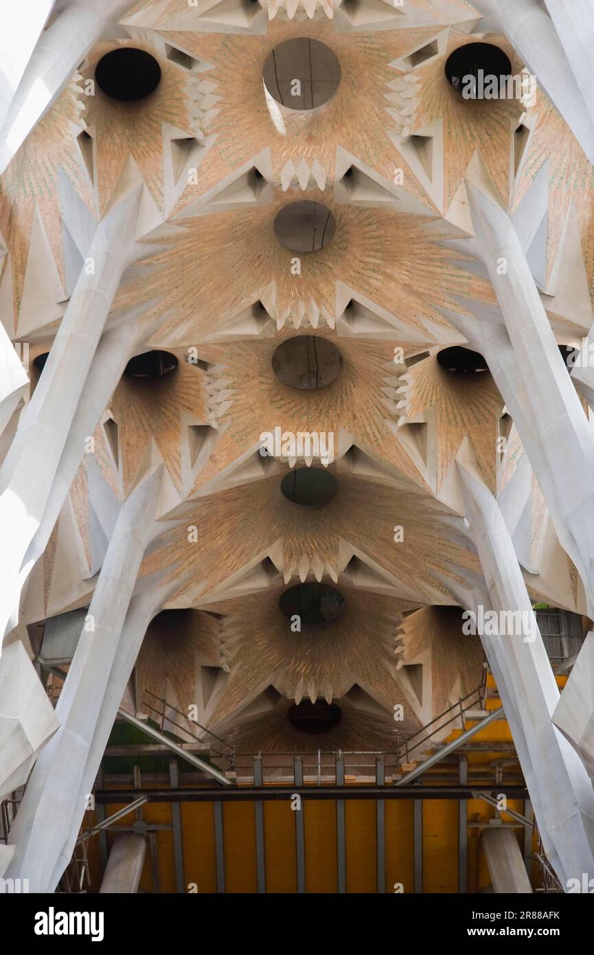 Ceiling vault, Antonio, Expiatory Church of the Holy Family, La Sagrada ...