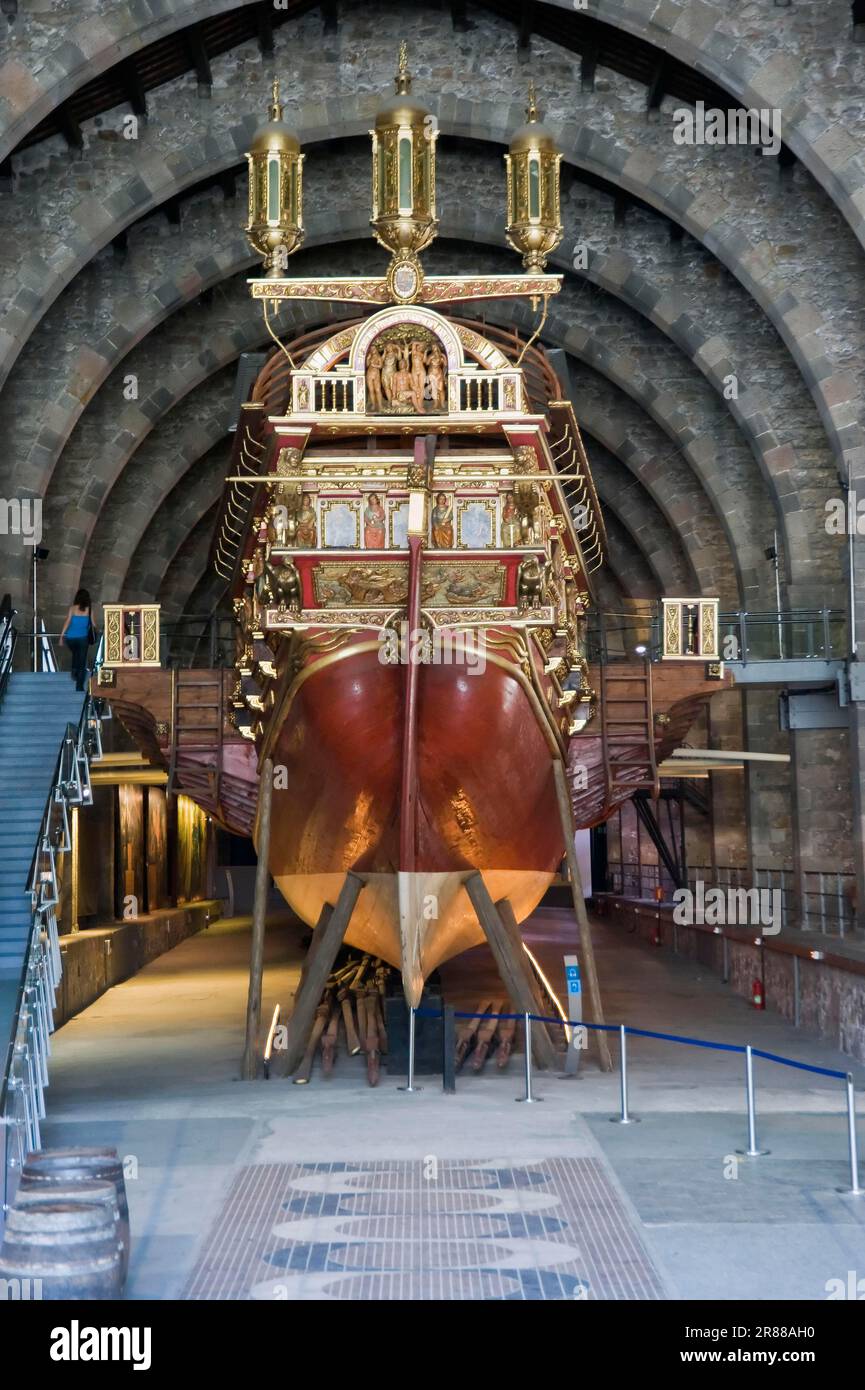 Oceanographic Museum, replica of the royal galley of John of Austria at ...