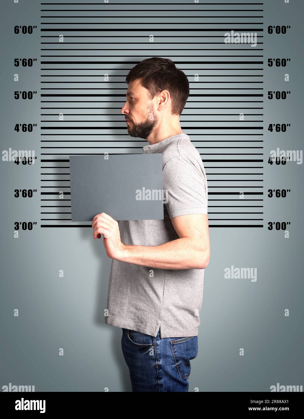 Height measurement man inches hi-res stock photography and images - Alamy