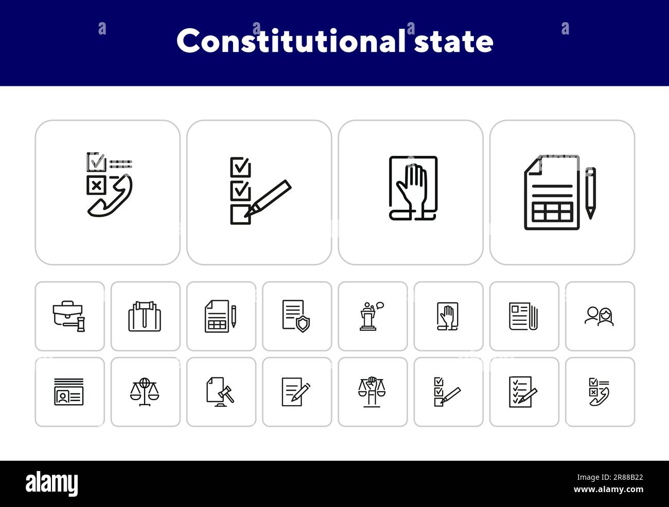 State checklist Stock Vector Images - Alamy