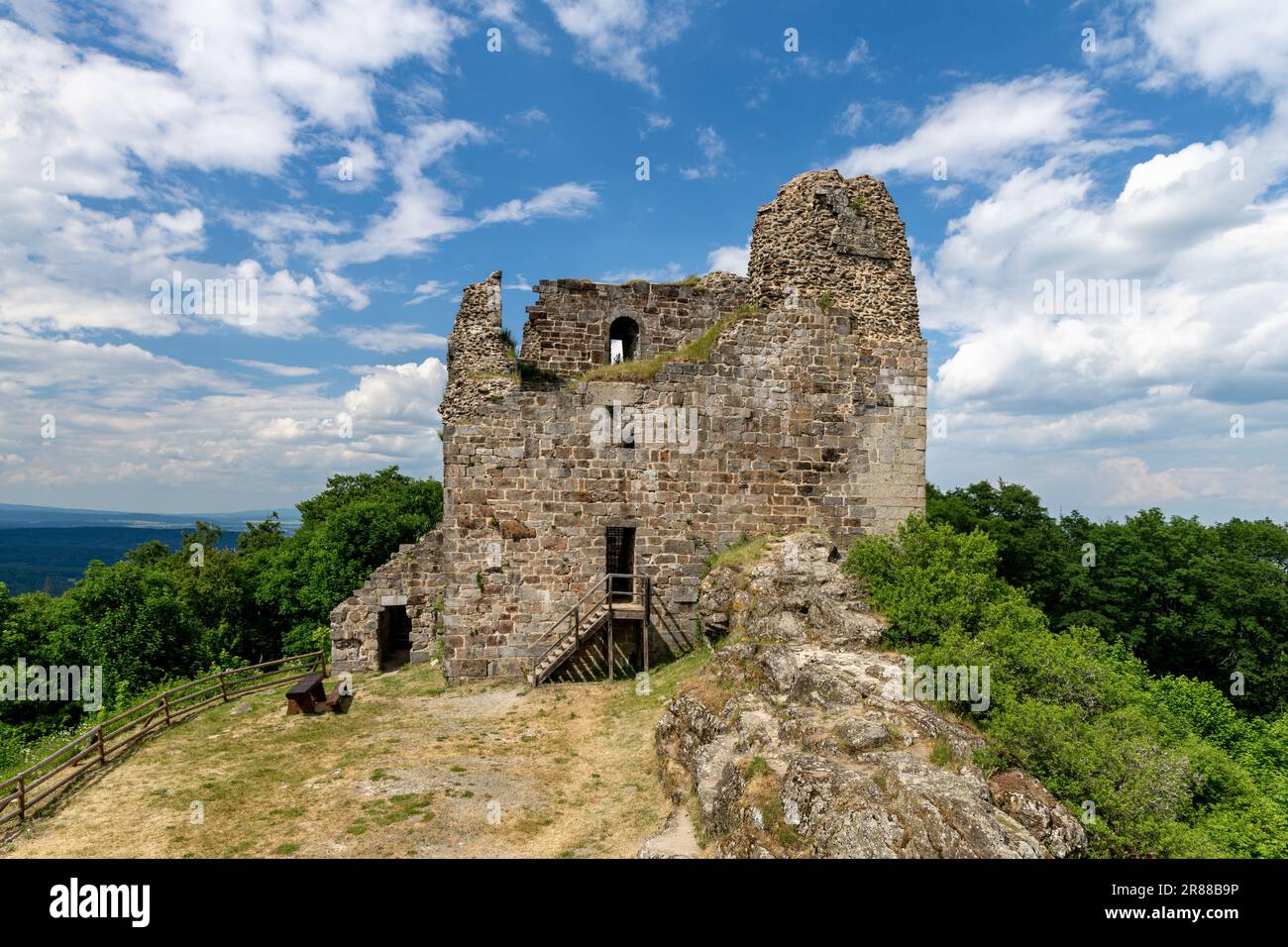 The castle ruins of Primda Castle (Přimda in Czech) are the oldest ...