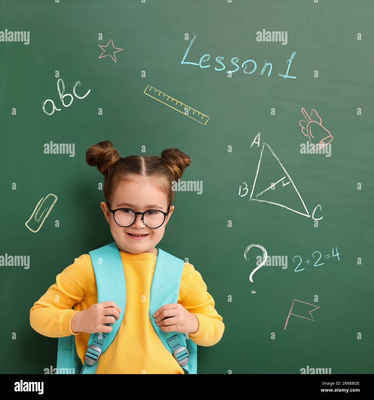 First class girl chalkboard hi-res stock photography and images - Alamy