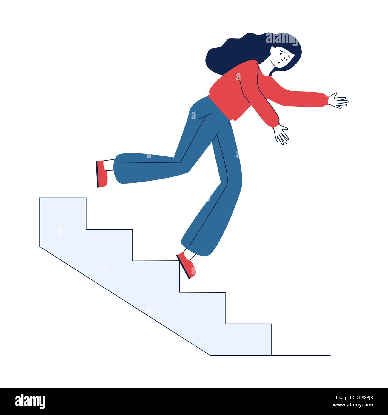 Stair drop Stock Vector Images - Alamy