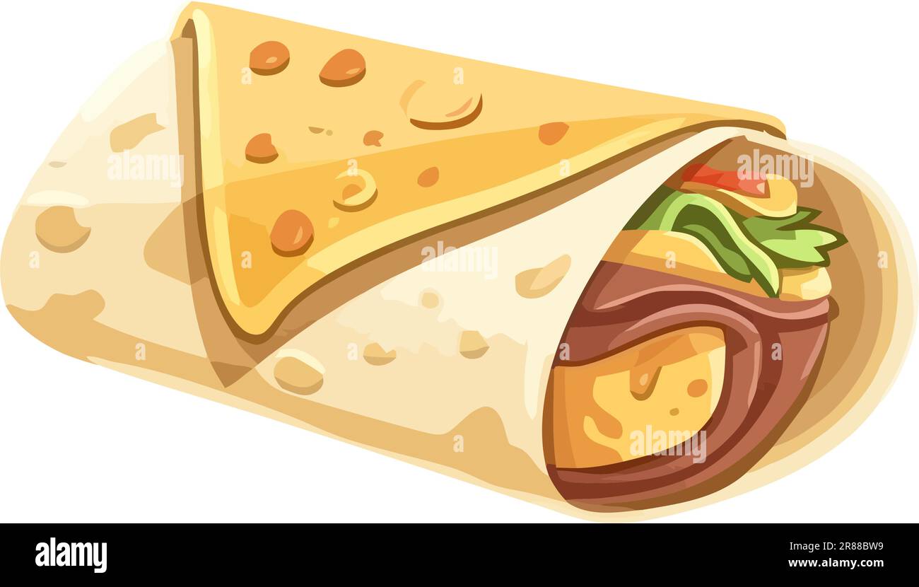 Gourmet taco meal, fresh ingredients Stock Vector Image & Art - Alamy