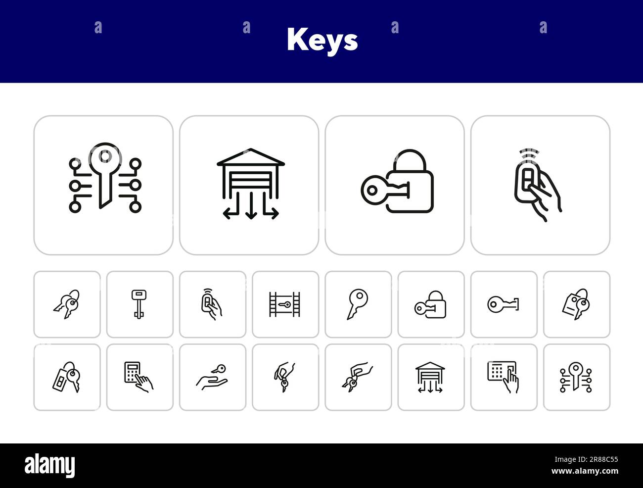 Set keys design hi-res stock photography and images - Alamy