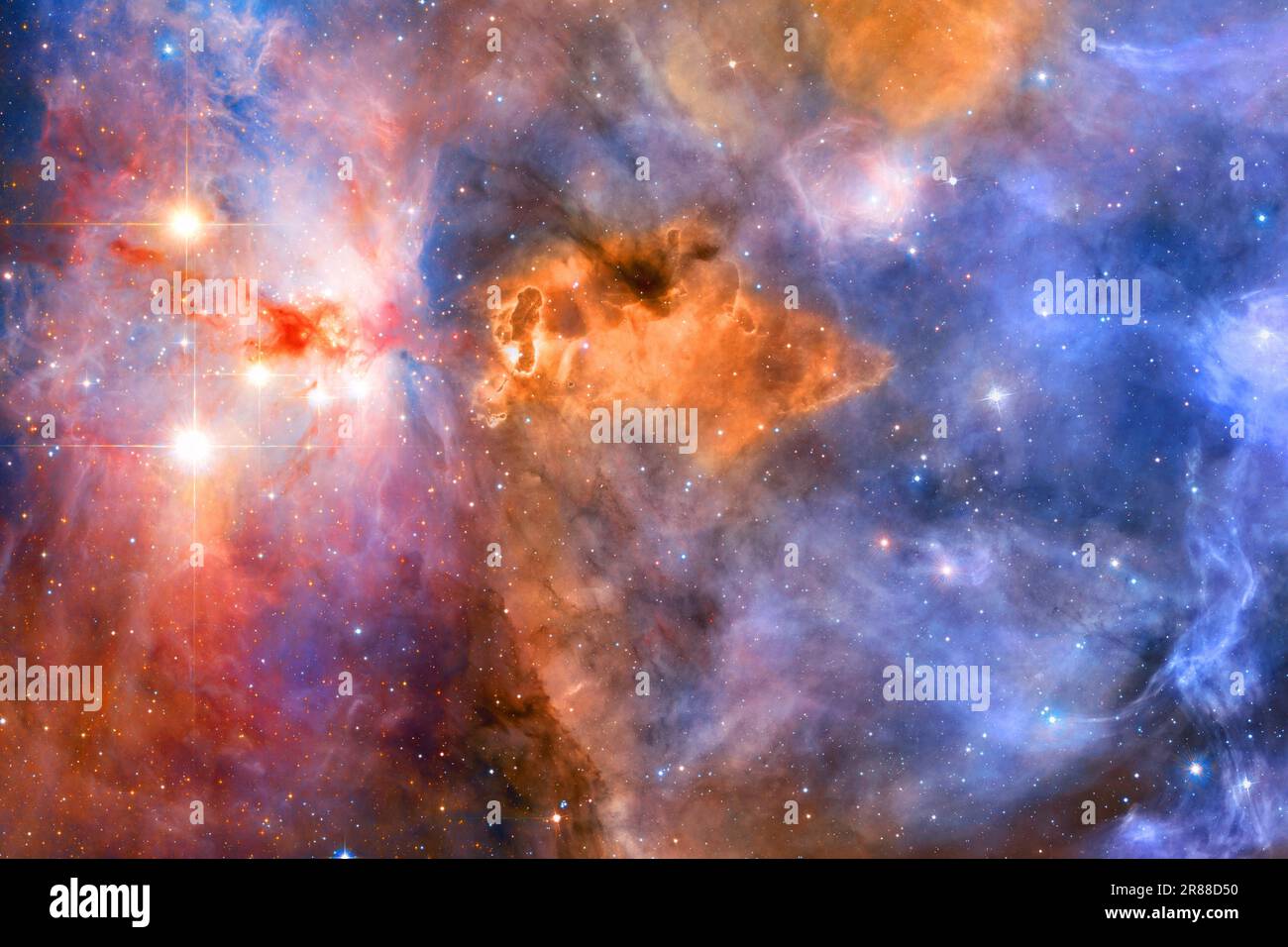 Nebulas, galaxies and stars in beautiful composition. Awesome print for ...