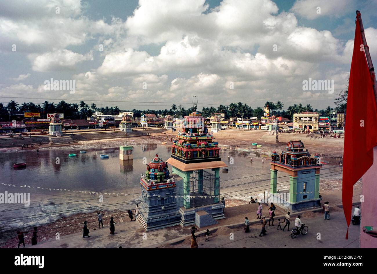 Process of desilting six acres of the famed 20- acre tank for ...