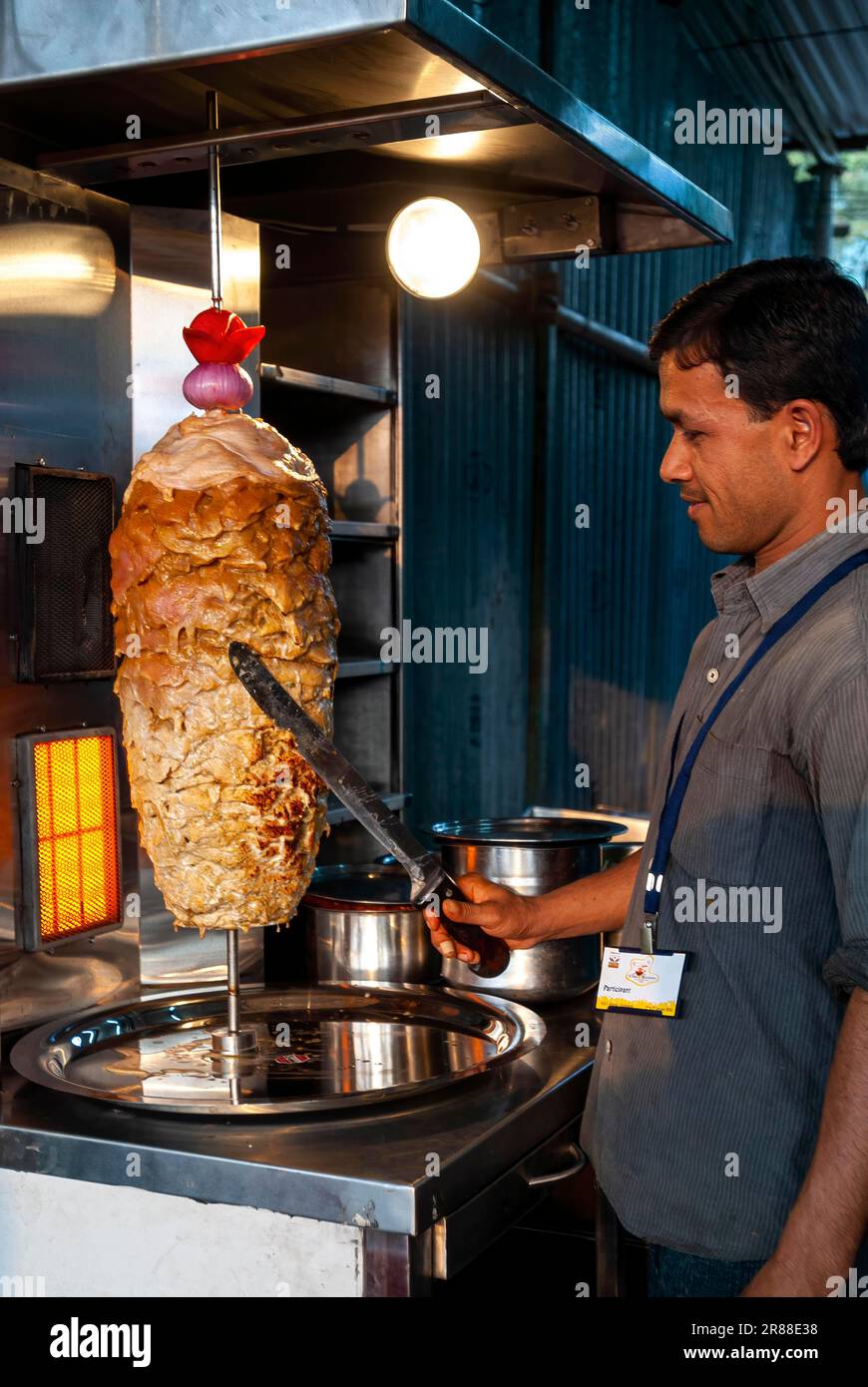 Shawarma Chicken, Tamil Nadu, South India, India, Asia Stock Photo - Alamy