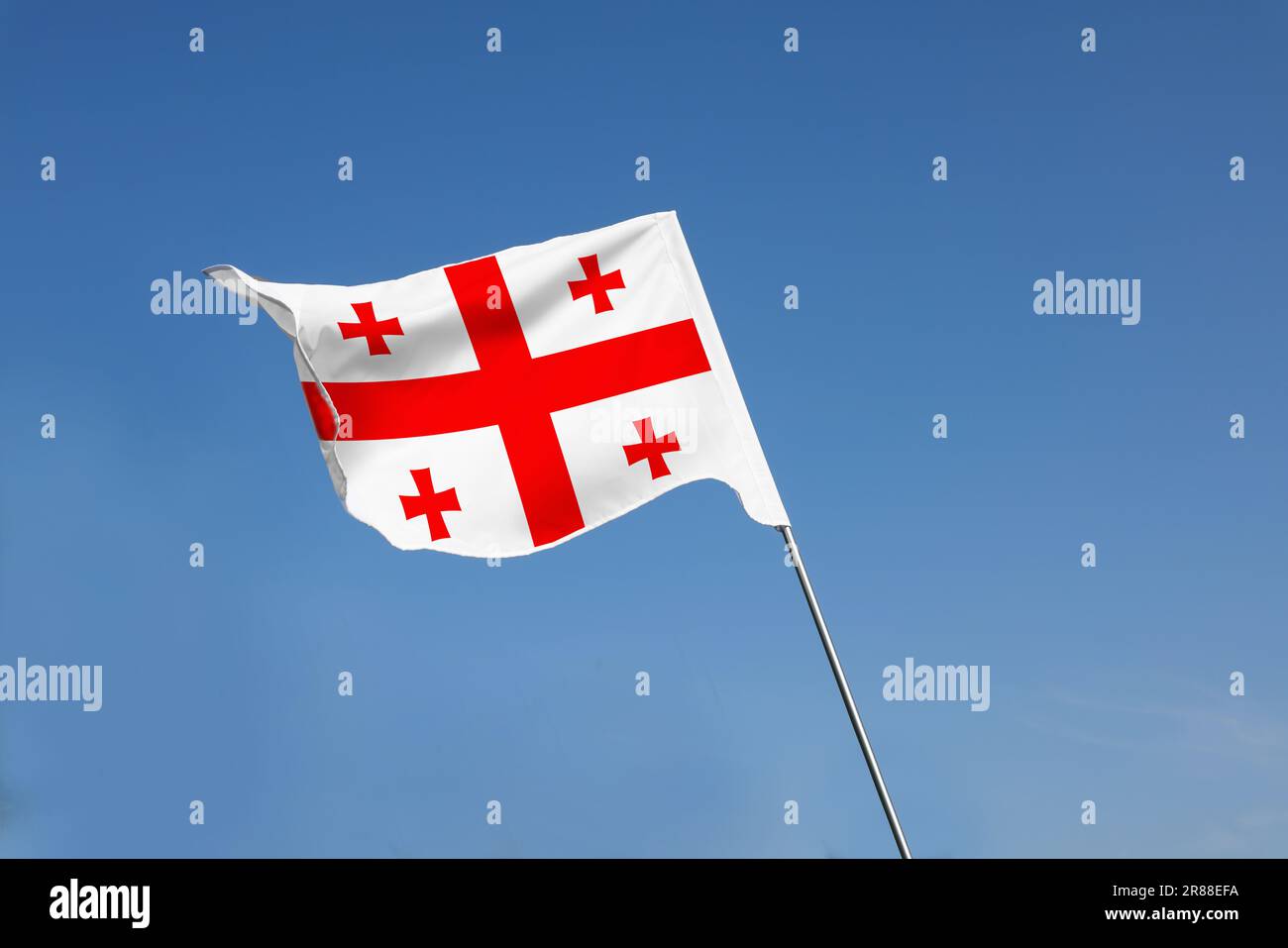 Wavy flag of georgia hi-res stock photography and images - Alamy