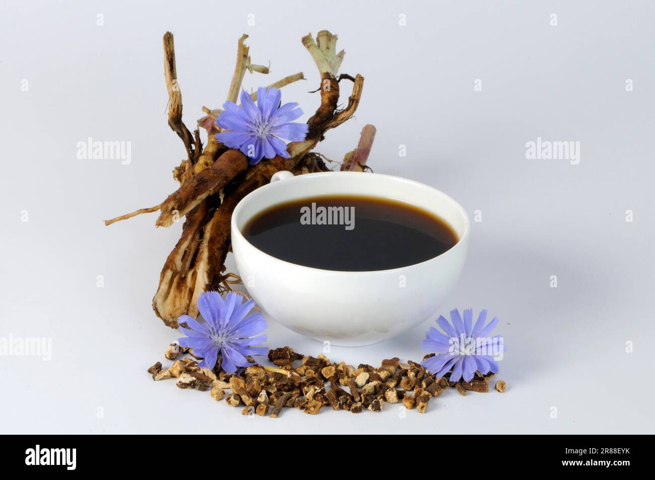 Common chicory root coffee, Common chicory root coffee, Common chicory ...