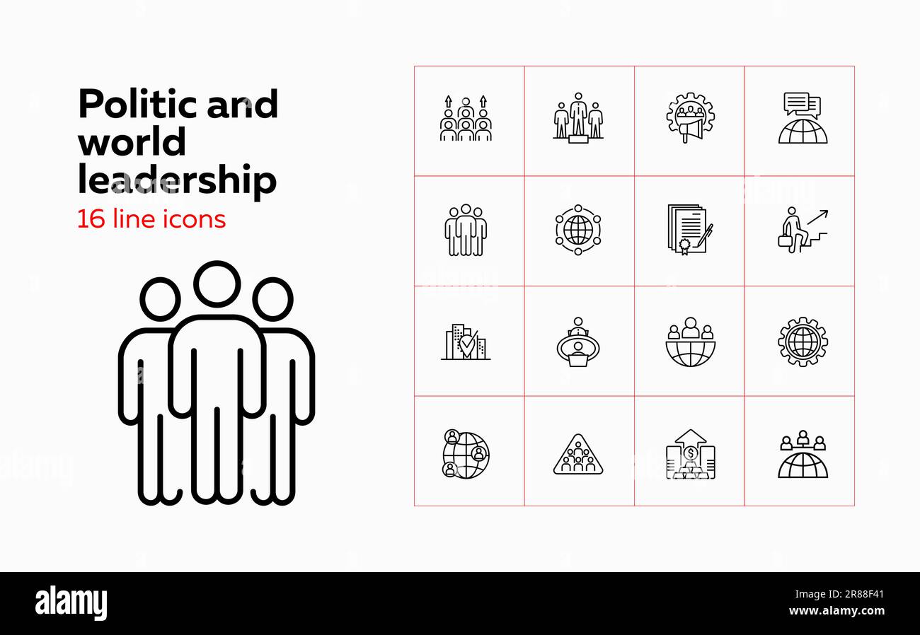 Political leadership concept symbol Stock Vector Images - Alamy