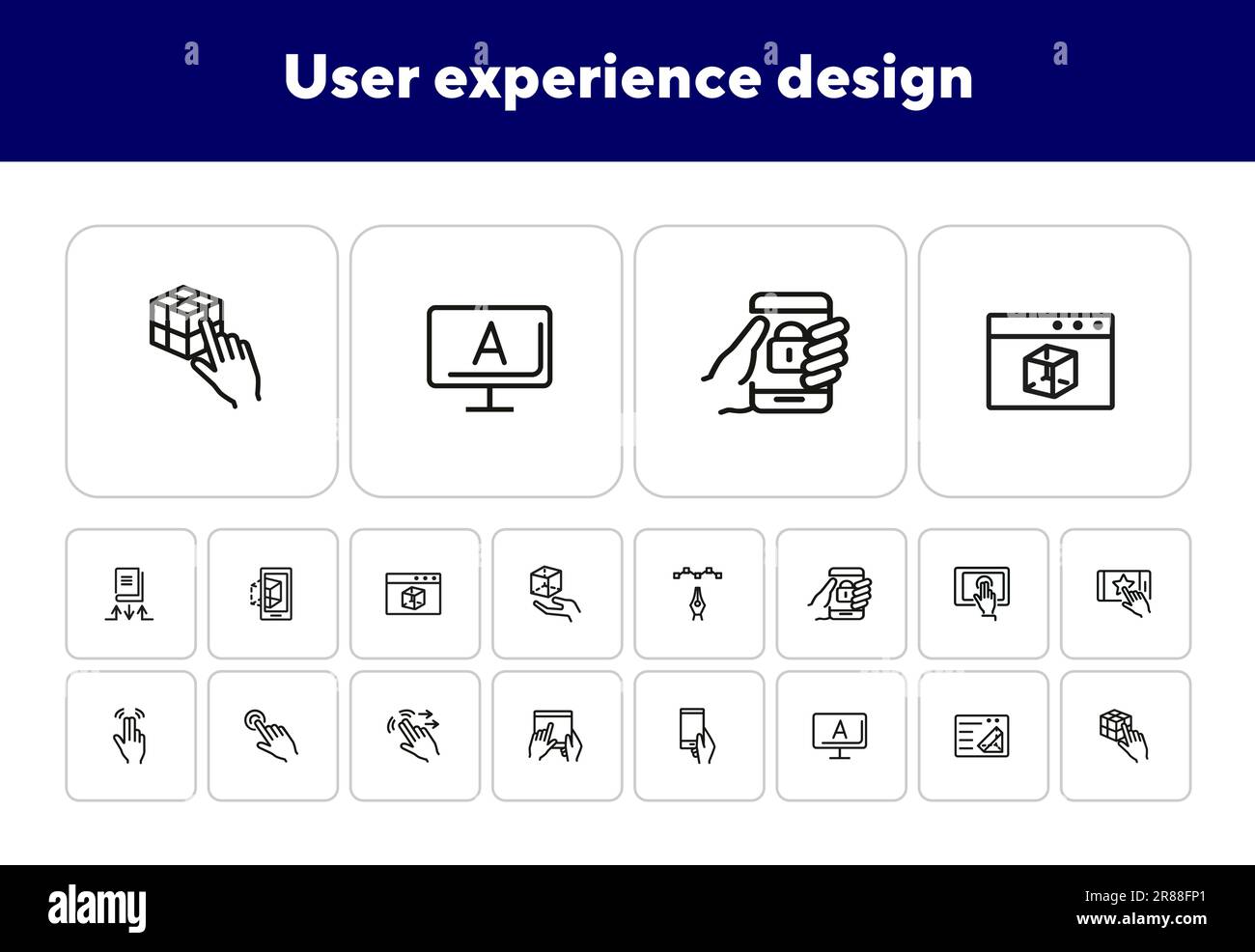 Experience line icon web Stock Vector Images - Alamy